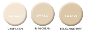 Coordinating Colors for SW 6378 Crisp Linen - Hampton ReDesign