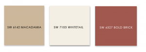 Colors that go with Macadamia SW 6142 Brown